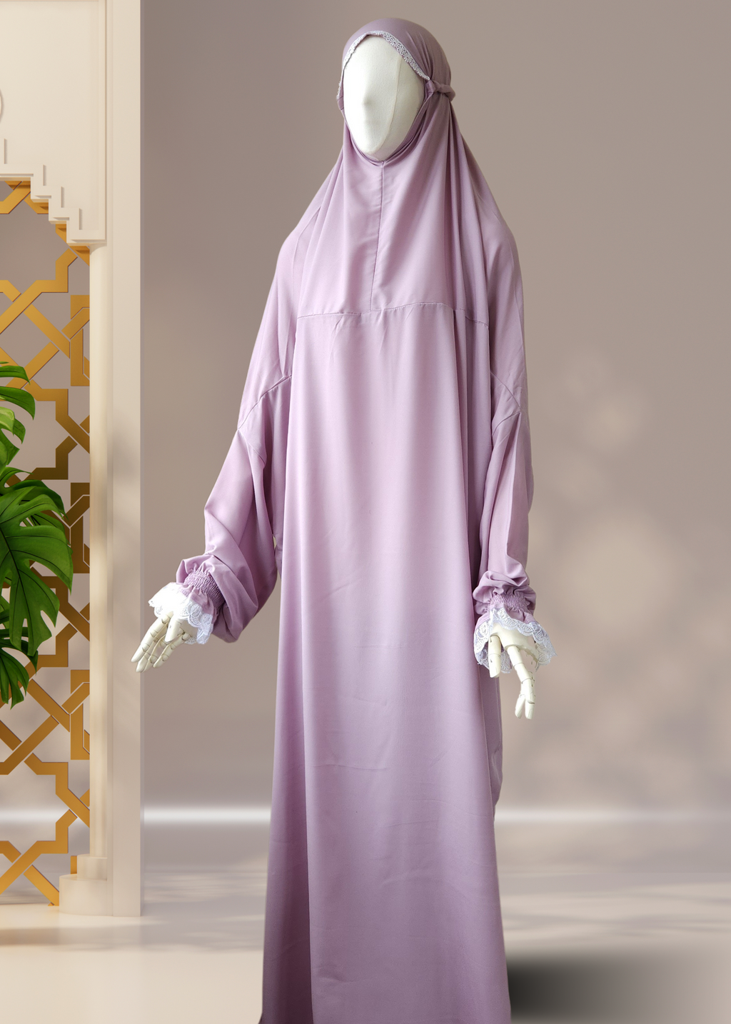 Prayer Outfit/ One-Piece Salah Dress - Complete Coverage for Focused P ...